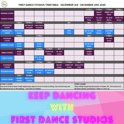 Dance Studio OPEN - First Dance Studios