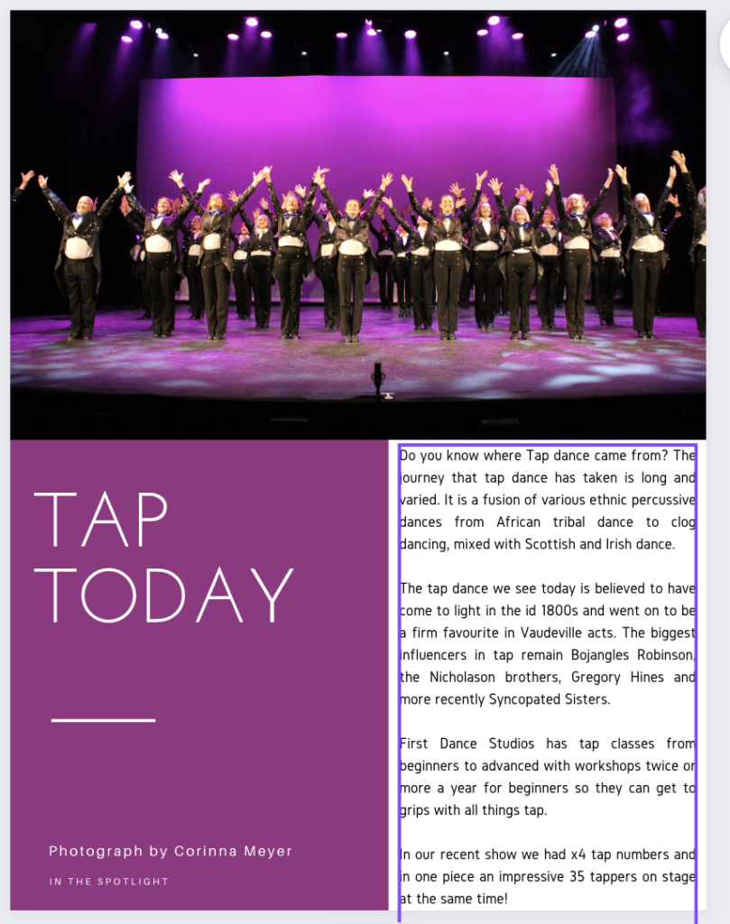 First Dance Studios Dance Magazine – Summer Issue - First Dance Studios